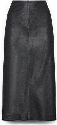 Elena Miro Femme, Jupes, Noir, Taille: 40 FR Jupe en maille milanaise enduite