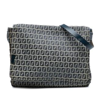 Fendi Sac bandouli&egrave;re Vintage en toile Pre-owned - Femme - Pre-owned - Gris - Taille: ONE Size