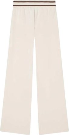 A|X Armani Exchange Femme, Pantalons, Beige, Taille: 38 FR Pantaloni a vita alta