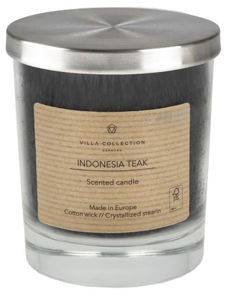 Villa Collection Kras Duftkerze Dia 8,5 x 10 cm Schwarz