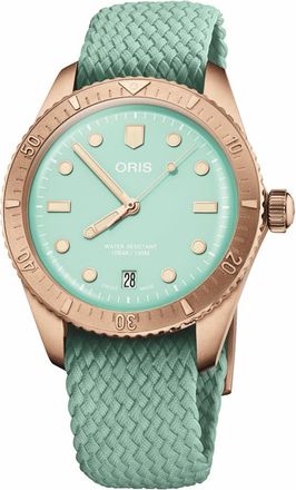 Oris Sixty-Five Cotton Candy 38mm Blau Damenuhr 01 733 7771 3157-07 3 19 03BRS