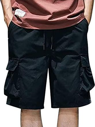 Generic 2026 Pantalon cargo pour homme Pantalon de jogging Loisirs Jogging Short d&eacute;t&eacute; Sport D&eacute;contract&eacute; pour homme, Noir, 3XL