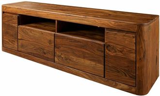 Massivmoebel24 Meuble TV 178x40 Palissandre ciré Noisette TORONTO 221