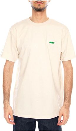 Obey Homme, Tops, Beige, Taille: L Knowledge Is Power Classic T-Shirt