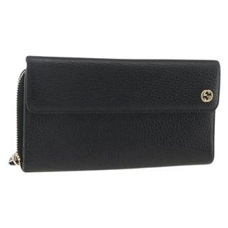Gucci Portefeuille Long Pre-owned - Femme - Pre-owned - Noir - Taille: ONE Size