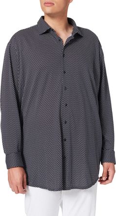 Seidensticker Herren Regular Fit Langarm Jersey Hemd, Blau (Blau 19), (Herstellergröße: 40)