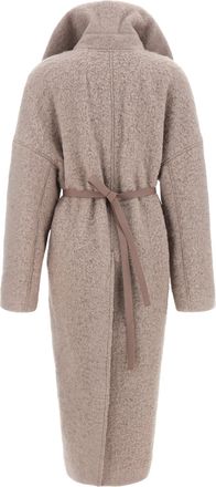 Rick Owens Womens Multicolor Marabou Coat Clothing