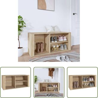 vidaXL vidaXL Holzschrank - Schuhregal Sonoma-Eiche 100x35x45 cm Holzwerkstoff