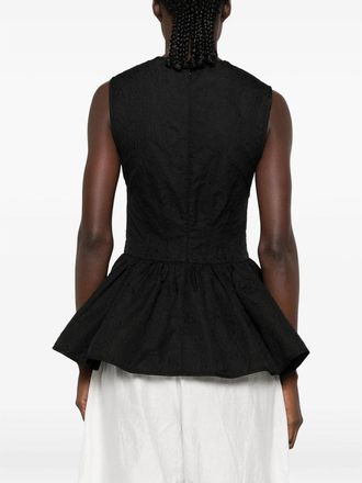 Cecilie Bahnsen Daimi Blouse - Black