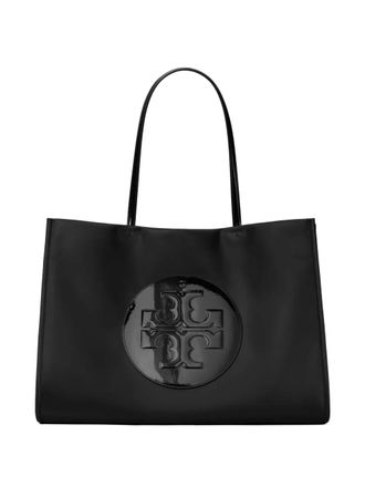 Tory Burch grand sac cabas Ella à logo embossé - Noir