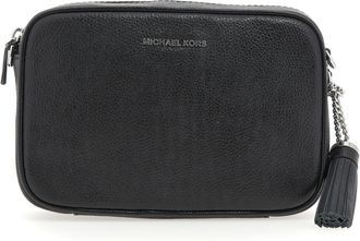 Michael Kors Damen Umh&auml;ngetasche Jet Set Medium mit Logo, Black, 21 x 14 x 5.7 cm