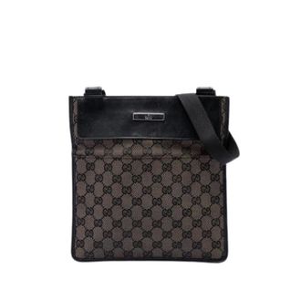 Gucci Sac bandouli&egrave;re Pre-owned en toile - Femme - Pre-owned - Brun - Taille: ONE Size