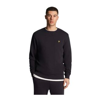 Lyle & Scott Sweat &agrave; Col Rond Bleu Marine Fonc&eacute; - Homme - Sweatshirts et sweats &agrave; capuche - Bleu - Taille: XL