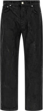44 Label Group Straight Leg Jeans - Schwarz
