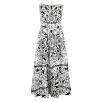 Red Valentino &Auml;rmelloses Midikleid - - Dresses - Damen - Mehrfarbig - XS