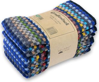 Delindo Lifestyle Grubentücher aus 100% Baumwolle, bunt, 5er Set, Geschirrtücher in 50x90 cm