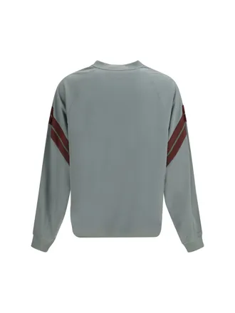 Palm Angels Mens Urban Logo Track Sweatshirt Sage - Mauve Polyester Sweatshirts Sweater
