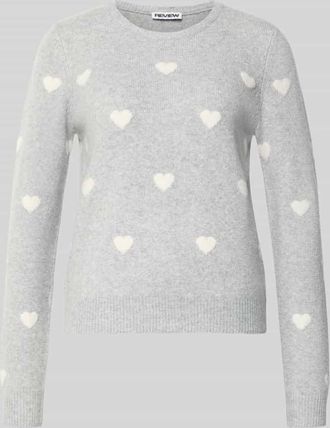 Review Strickpullover mit geripptem Saum