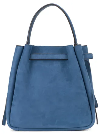 Tory Burch Nappa Leather Bucket Bag - Blue