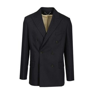 Golden Goose Homme, Vestes, Bleu, Taille: S Double-breasted Lined Blazer