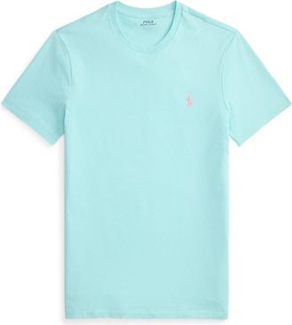 Ralph Lauren Leichtes T-Shirt mit Pony-Stickerei, Custom Slim Fit in