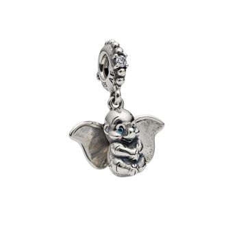 Pandora Dumbo Silber Anh&auml;nger mit klarem Zirkonia und blauer Emaille - - Accessories - Damen - Grau - ONE SIZE