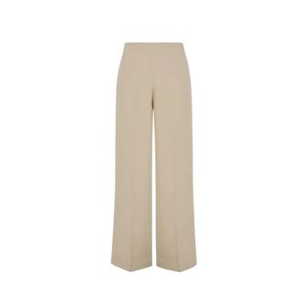P.A.R.O.S.H. Weite Bein Sand Polyester Hose - - Trousers - Damen - Beige - M