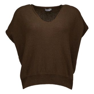 No Man's Land Femme, Pulls, Brun, Taille: 40 FR 65.162 V-neck Tricots