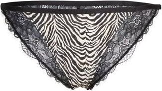 Love Stories Culotte imprim&eacute; z&eacute;br&eacute; et dentelle
