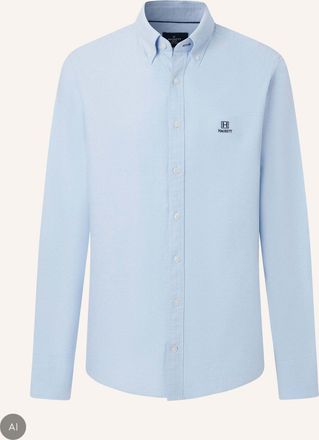 Hackett Freizeithemd Heritage Ess Solid Ox blau