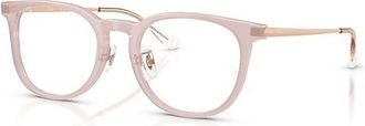 Ray-Ban Rb5453d Optics Rotgold Fassung Klar Glas Polarisiert 52-20