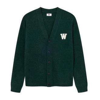 Wood Wood Tay Cardigan - - Knitwear - Herren - Gr&uuml;n - S
