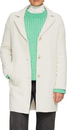 s.Oliver Ungef&uuml;tterter Kurzmantel aus Wollmix mit offenen Kanten