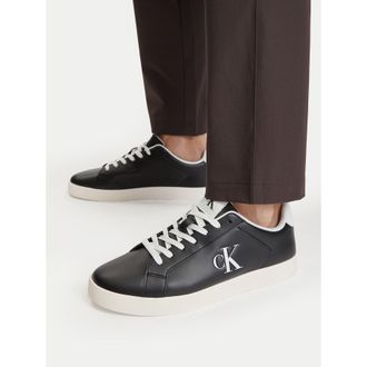Calvin Klein Sneakers Calvin Klein 3 Cupsole Derby Pu Smo HM0HM02458 Schwarz