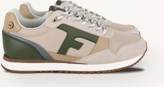 Faguo Baskets écrues & kaki cuir - ELM