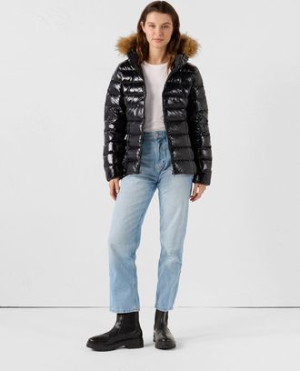 Jott Doudoune &agrave; capuche Grand Froid Noir Luxe laqu&eacute;e - Taille XXL