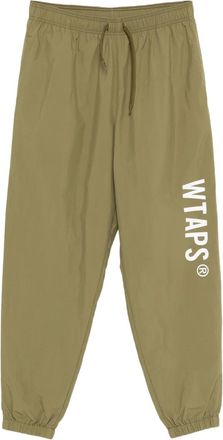 Wtaps pantalon de jogging &agrave; logo imprim&eacute; - Vert