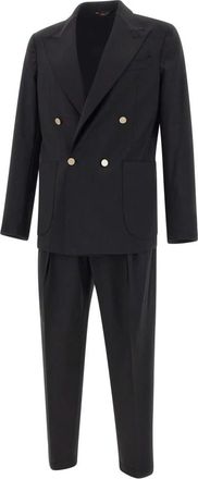 BRIGLIA 1949 Homme, Costumes, Noir, Taille: L Costume Deux Pi&egrave;ces Bolgheri