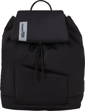 Karl Lagerfeld Karl Lagerfeld Jeans, Damen, Gepolsterter NylonRucksack, Schwarz, One size