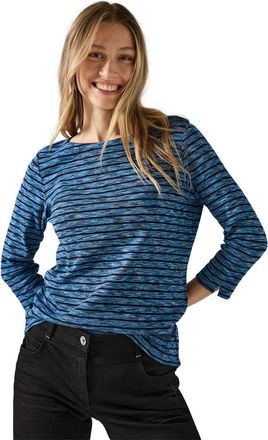 Cecil Damen B322248 Gestreiftes Shirt, Multi Aqua Melange,S