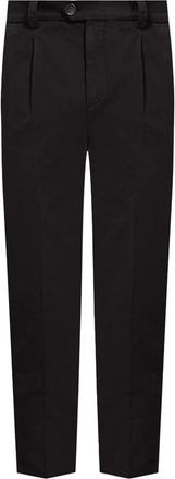 Brunello Cucinelli Homme, Pantalons, Noir, Taille: XL Pantalon Droit Court