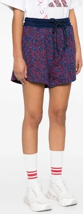 adidas by Stella McCartney Logo Cotton Shorts - Blue