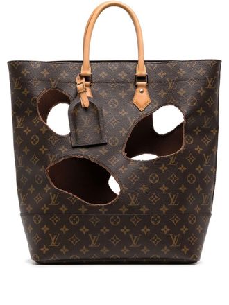Louis Vuitton x Comme Des Garçons sac cabas Monogram Hole (2014) - Marron