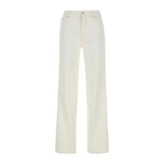 7 For All Mankind Femme, Jeans, Blanc, Taille: W29 Jean Stovepipe