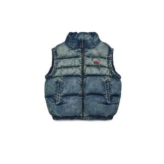 Diesel Homme, Vestes, Bleu, Taille: 8 Y Veste sans manches
