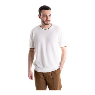 Paolo Pecora Homme, Pulls, Beige, Taille: L Maglia Girocollo