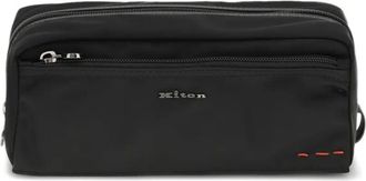 Kiton Kulturbeutel mit Rei&szlig;verschluss - Schwarz