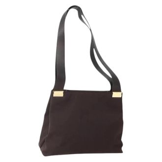 Ferragamo Pre-owned Canvas Schultertasche - - Pre-owned - Damen - Braun - ONE SIZE