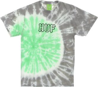 HUF Gr&uuml;nes Tie-Dye Tee Herren T-Shirt - - Tops - Herren - Mehrfarbig - M