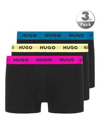 HUGO BOSS Herren Unterw&auml;sche schwarz Baumwolle unifarben